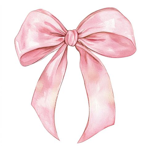 10 Printable Pink Bows Watercolor Bows Clip Art Printable S Bows