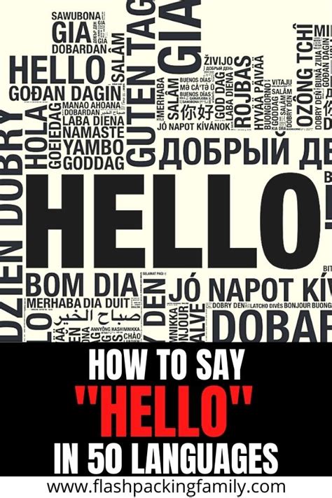 How To Say Hello In Different Languages In How To Say Hello Ways To Say Hello Hello Quotes