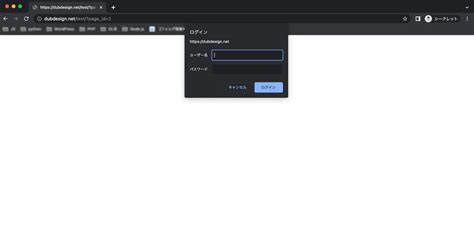 プラグイン無しでwordpressの固定ページを指定してbasic認証 Dub Design
