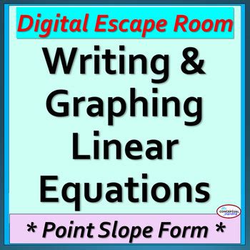 Writing Graphing Linear Equations Point Slope Form Emphasis Digital Activity