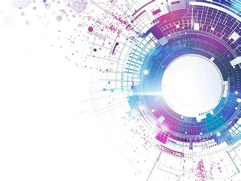 Vector Background For PowerPoint Presentation On Technology Premium AI Generated Image