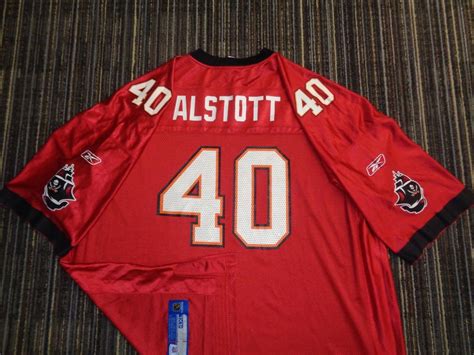 Mike Alstott 40 Tampa Bay Buccaneers Reebok Red Mens Nfl Game Football