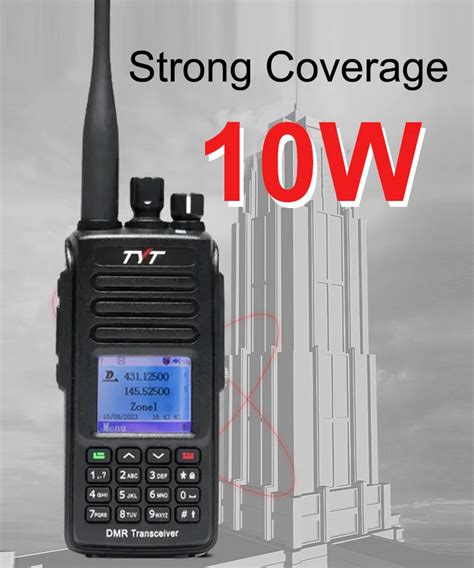 TYT MD-UV390 PLUS 10W IP67 Dual Band DMR Radio VHF/UHF Digital Walkie Talkie Advanced Encryption ...