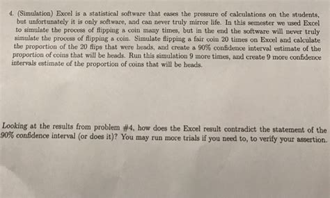 solved excel is a statistical software that eases the