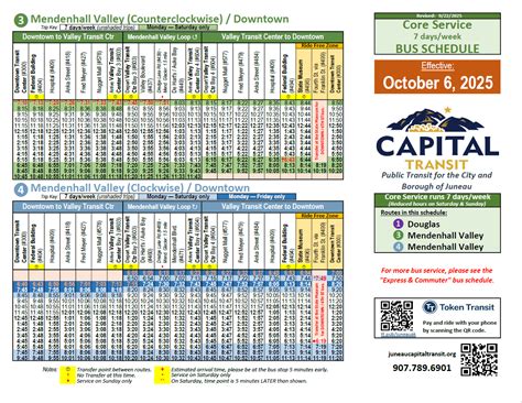 Schedules Capital Transit