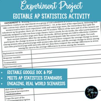 AP Statistics Project Bundle 5 Projects Digital Versions By Sine Me Up