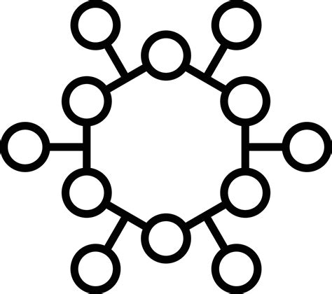Atom Structure Outline Icon Vector Art At Vecteezy