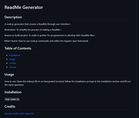 GitHub Njheymann README Generator A Node Js Tool To Make A Readme File With Ease