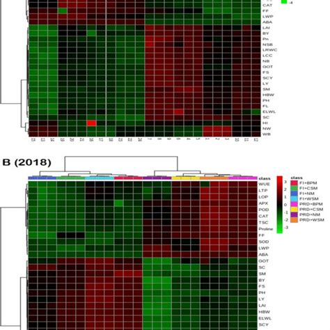 Heat Map Analysis With Clustering And Different Classes According To