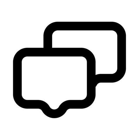 Chatting Of User Interface Outline Icon Set Vector Art At Vecteezy