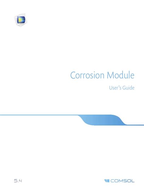 The Corrosion Module Users Guide Pdf Electrochemistry Corrosion