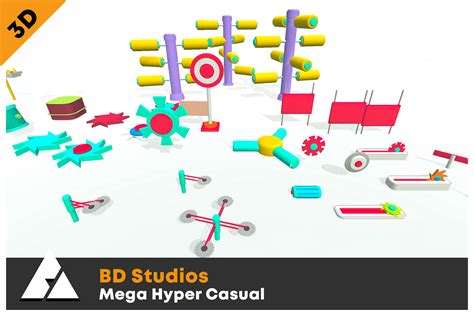 Mega Hyper Casual Pack D Props Unity Asset Store