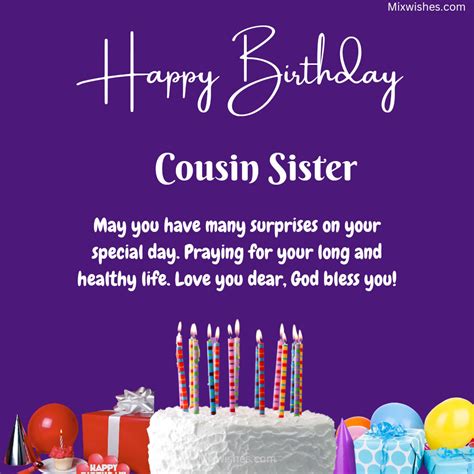 40 Birthday Wishes For Cousin Sister Happy Birthday Wishes