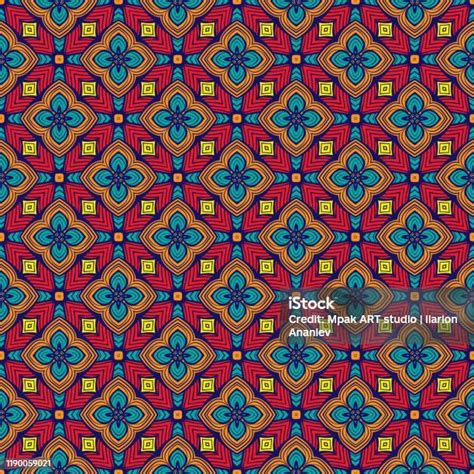 원활한 추상 패턴 아라베스크 기하학적 전통적인 배경 오리엔탈 포르투갈 양탄자 타일 섬유 디지털 종이 직물 질감에 대한 포르투갈어 꽃 다마스크 0명에 대한 스톡 벡터 아트 및