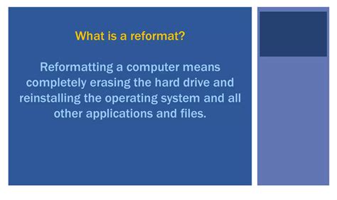 How To Reformat Computer Windows 7 Clean Installation Of Windows 7 Step By Step Ppt