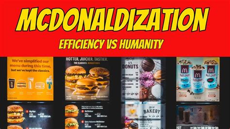 Mcdonaldization How Efficiency Shapes Modern Society And Business 6