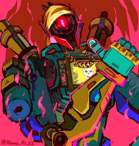 Pathfinder And Bad Bot Pathfinder Apex Legends Drawn By Hakkarokano