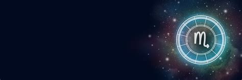 별이 빛나는 하늘을 배경으로 조디악 기호 전갈 자리와 점성술 원 별자리 에 대한 그림 배너 복사 공간 0명에 대한 스톡 사진 및 기타 이미지 Istock