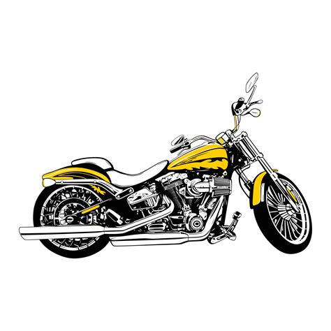 American Modif Motorcycle Classic Vector 20441741 Vector Art At Vecteezy
