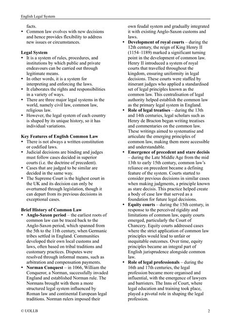 English Legal System Uollb®