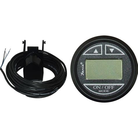 Faria Beede Depth Sounder With Transom Sender Euro Black