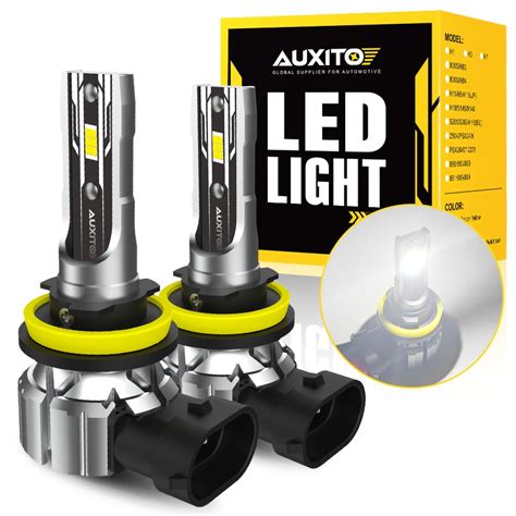 AUXITO 2PCS 60W 12000LM H11 HB3 HB4 LED Headlight for Car 6500K Cool ...