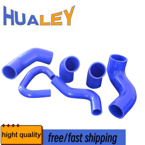 Blue Silicone Intercooler Hose Kit For 2001 07 Mitsubishi Lancer Evo 7