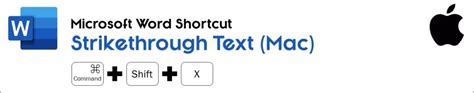 Strikethrough Shortcut Mac PC For Word Excel Google Docs PPT