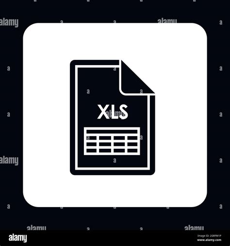 File XLS Icon Simple Style Stock Vector Image Art Alamy