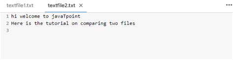 how do you compare two text files in python tpoint tech
