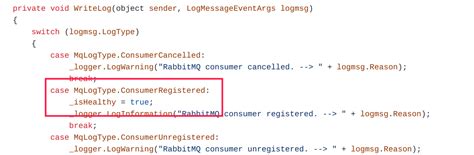 When RabbitMQ Is Reconnected Due To Network Reasons The Reconnection Log Is Occasionally