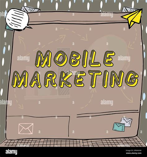 Writing Displaying Text Mobile Marketingtechnique Focused Reaching Audience On Their Smart