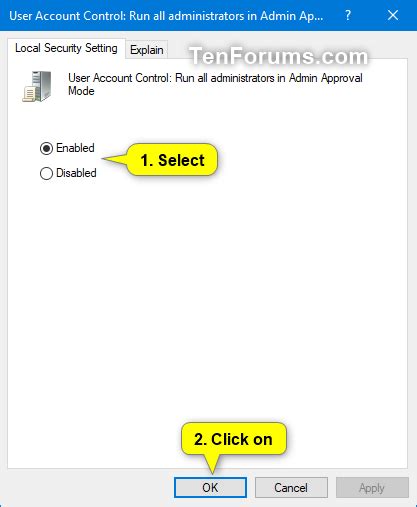 Enable Or Disable User Account Control UAC In Windows Tutorials