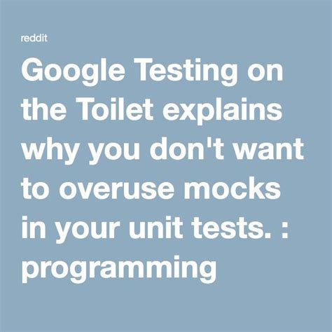 effective unit testing avoid overusing mocks
