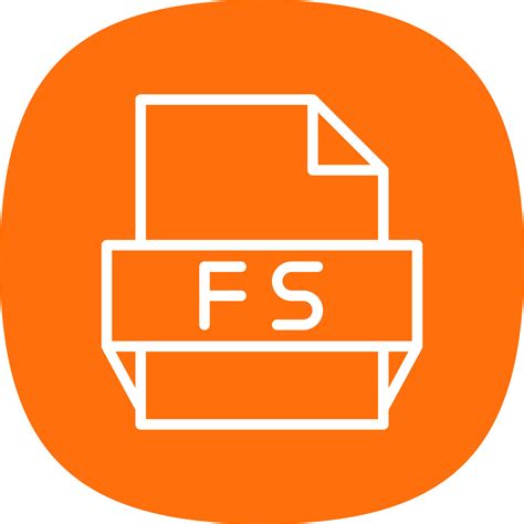 fs file format icon 16903063 vector art at vecteezy