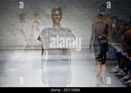 Editors Note Nudity Models On The Catwalk At The Ashish Springsummer 2020 London Fashion Week