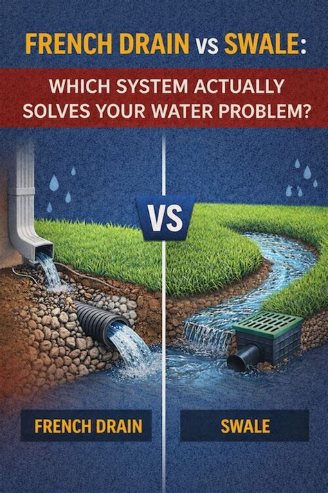 French Drain Vs Swale Which System Actually Solves Your Water Problem