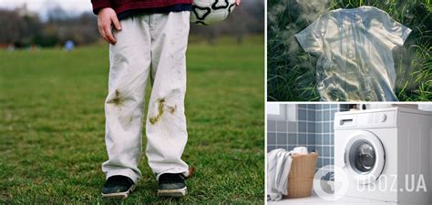 Чим відіпрати плями від трави на одязі лайфхак Oboz Ua