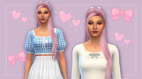 Girly Girl Sim Create A Sim The Sims 4 Youtube