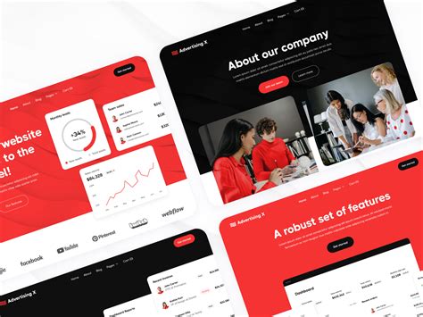 modern saas webflow template advertising x brix templates