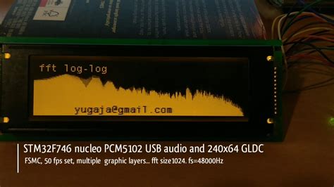stm32f7 fft usb audio demo youtube