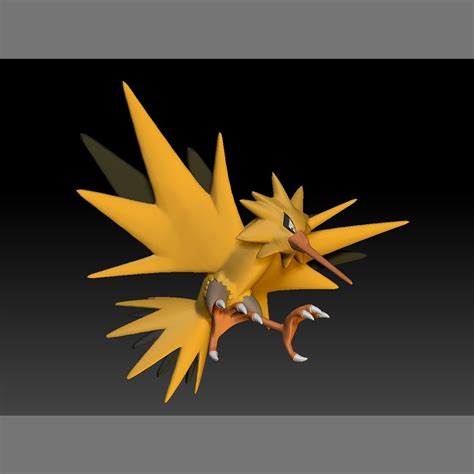 Stl File Pokemon Zapdos・template To Download And 3d Print・cults