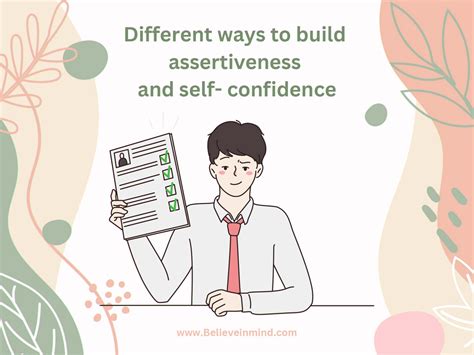 Assertiveness And Self Confidence Importance How To Build
