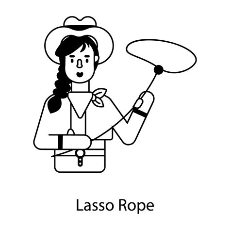 Trendy Lasso Rope 35799818 Vector Art At Vecteezy