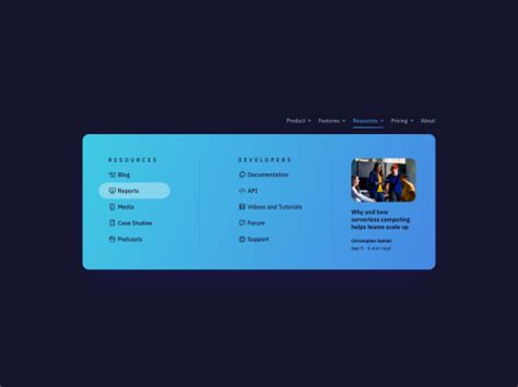 Menu Designs Created By Ui Desgn Daily