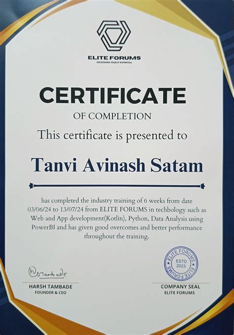 Tanvi Satam On Linkedin A Good Six Weeks Of My Internship Program