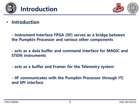 Ppt Fpga Instrument Interface For Trio Cinema At Khu Powerpoint Presentation Id 6253675