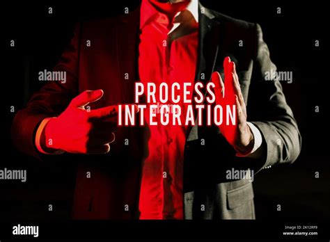 Hand Writing Sign Process Integration Business Idea Connectivity Of Systems Services And