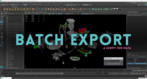 Batch Export Script For Maya