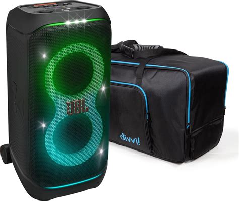 Amazon Com Jbl Partybox Stage Portable Party Speaker Bundle With Gsport Cargo Sleeve Black